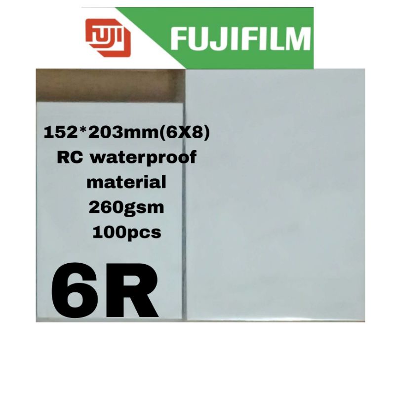 FUJIFILM 6R RC Glossy/Satin Photo Paper 260gsm 100pcs | Shopee Philippines