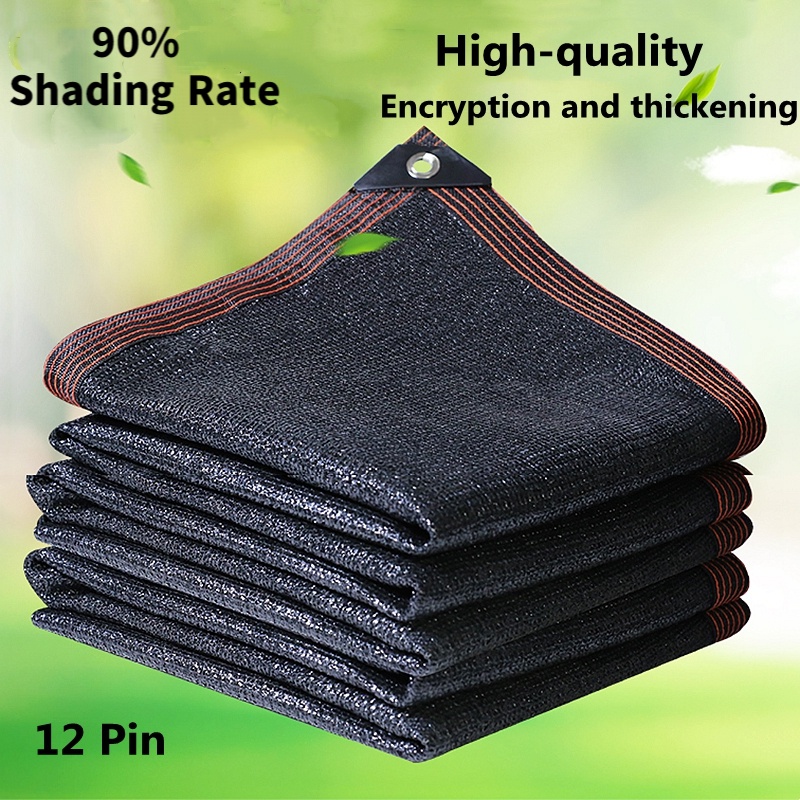 Shading Rate Anti-UV Black Sun Shade Net Outdoor Pergola Car Garages ...