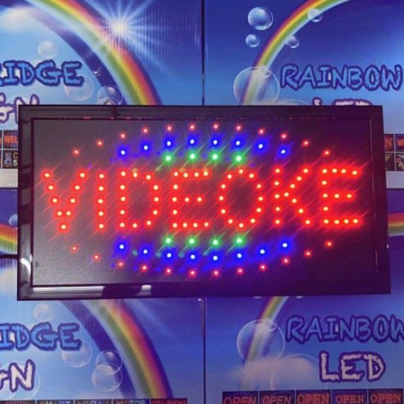 VIDEOKE - RAINBOW BRIDGE LED SIGNAGE (New - Small - Large) #SIZE: W48cm ...
