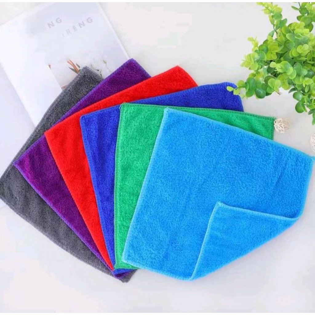 【iLIFE】12 PCS Microfiber Face Towel 30*30cm High quality | Shopee Philippines