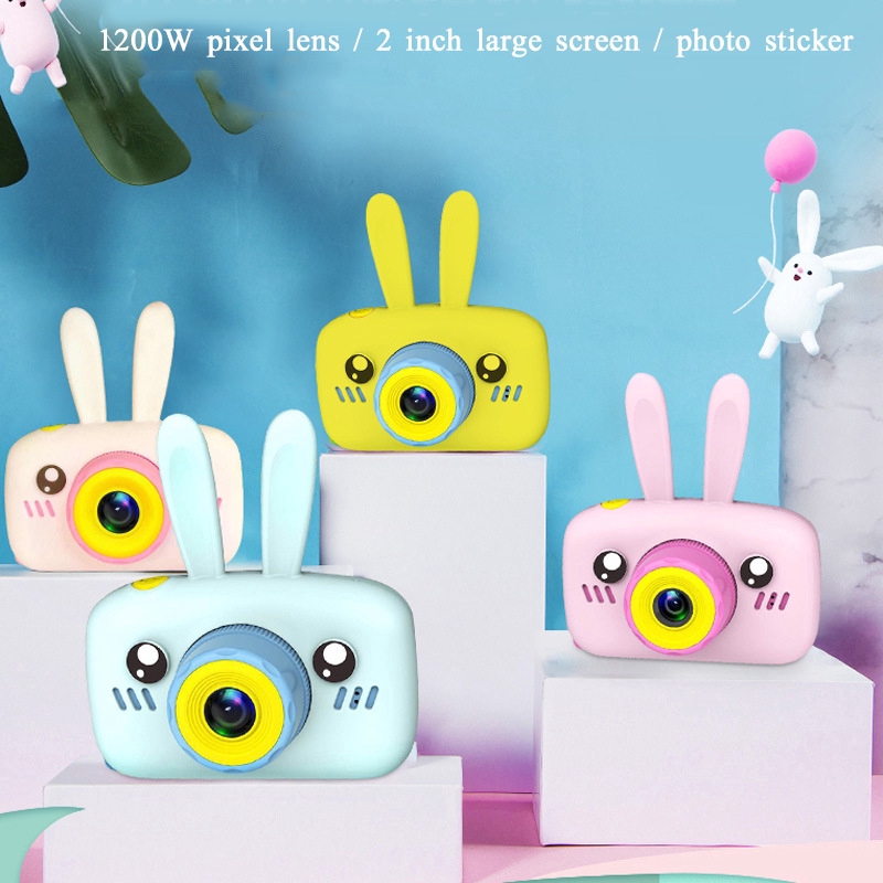 1200W Pixel HD Mini Child Camera Toy Rabbit Cartoon Photo Video Kids ...