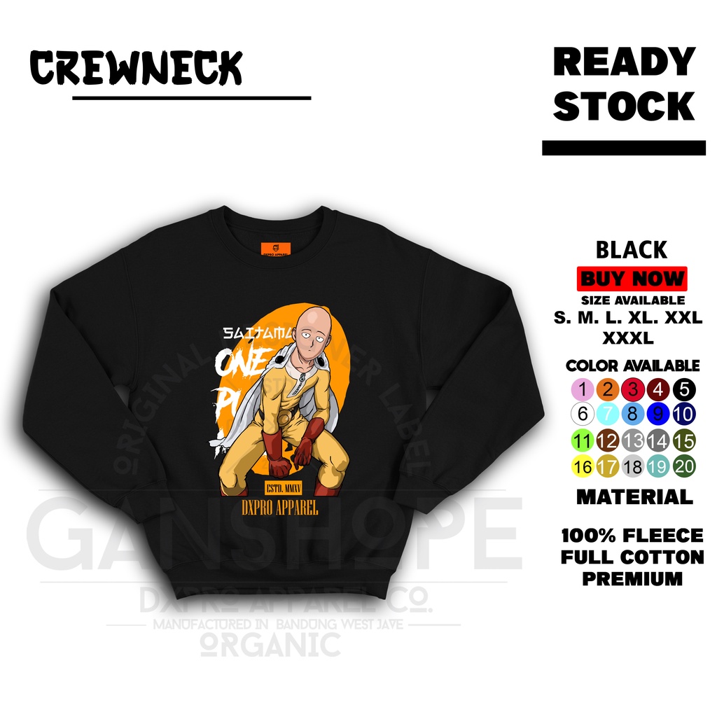 ANIME SWEATER SAITAMA MUSCLE OPM MANGA JAPAN PREMIUM SERIES | Shopee ...