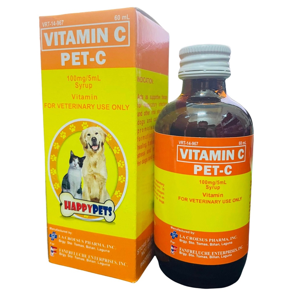 PET-C VITAMIN C Syrup 60ml | Shopee Philippines