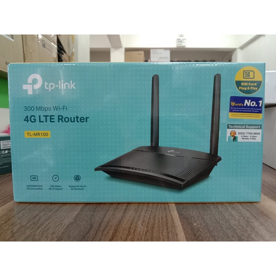 Tp-link TL-MR100 300 Mbps Wireless N 4G LTE Router | Shopee Philippines