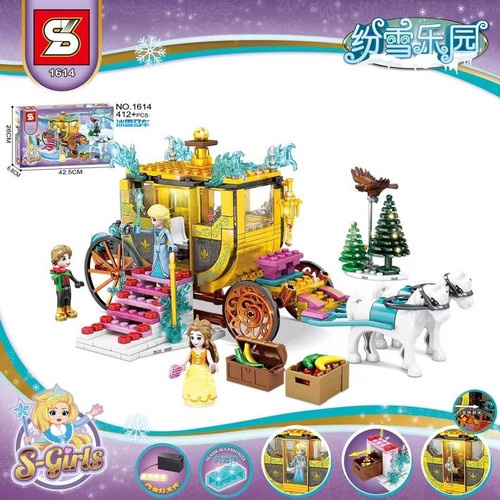 Sy 1614 Princess Elsa Frozen Carriage Carriage | Shopee Philippines