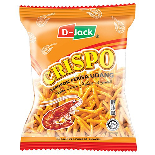 D-Jack Crispo Prawn / Chicken Flavoured Snack Pack (10x16g) | Shopee ...