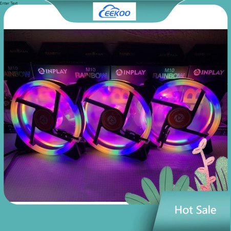 INPLAY CORE LED FAN, Square Desktop LED/RGB Fan 120mm/ 12cm, 3-Pin Fan ...