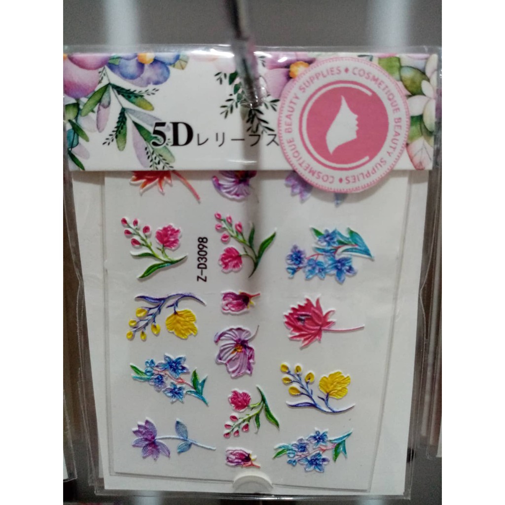 5D NAIL STICKERS Z-D3098 | Shopee Philippines