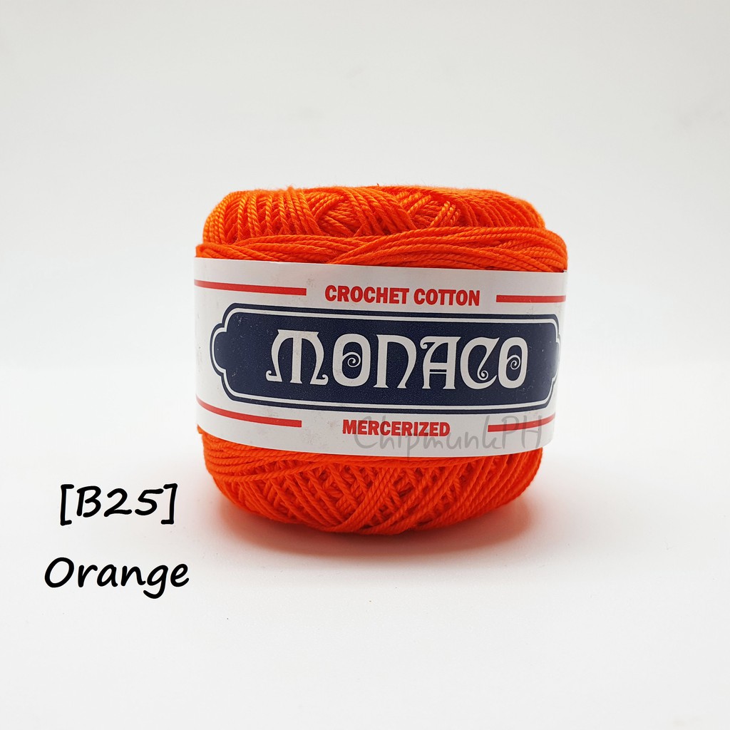 Monaco Mercerized Crochet Cotton 3 Ply [SOLID COLORS Set A] | Shopee ...