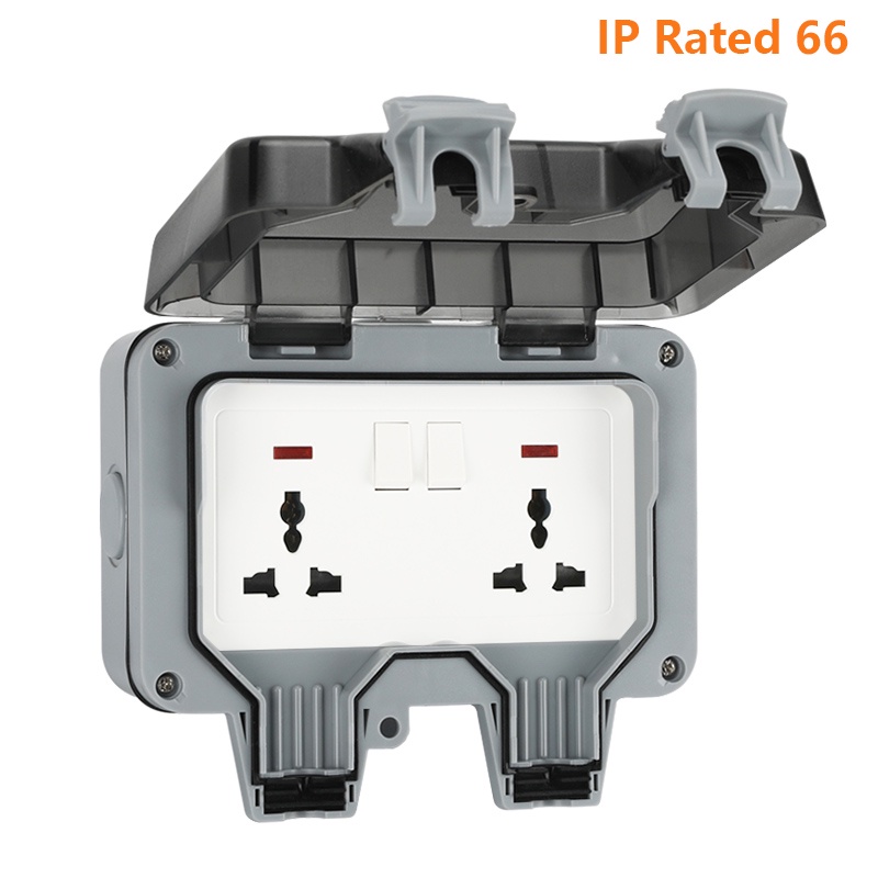 Weatherproof Power Outlet Heavy Duty 13A Outdoor Wall Switch Socket ...