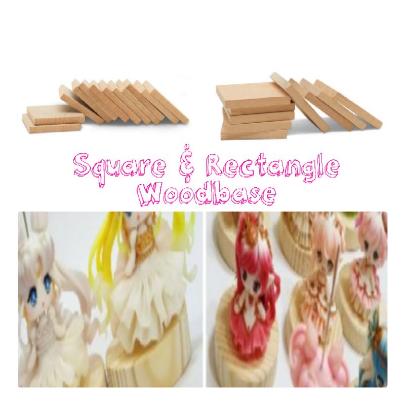 Square Rectangle Wood Base Rectangle Wooden Base Square Wooden Base