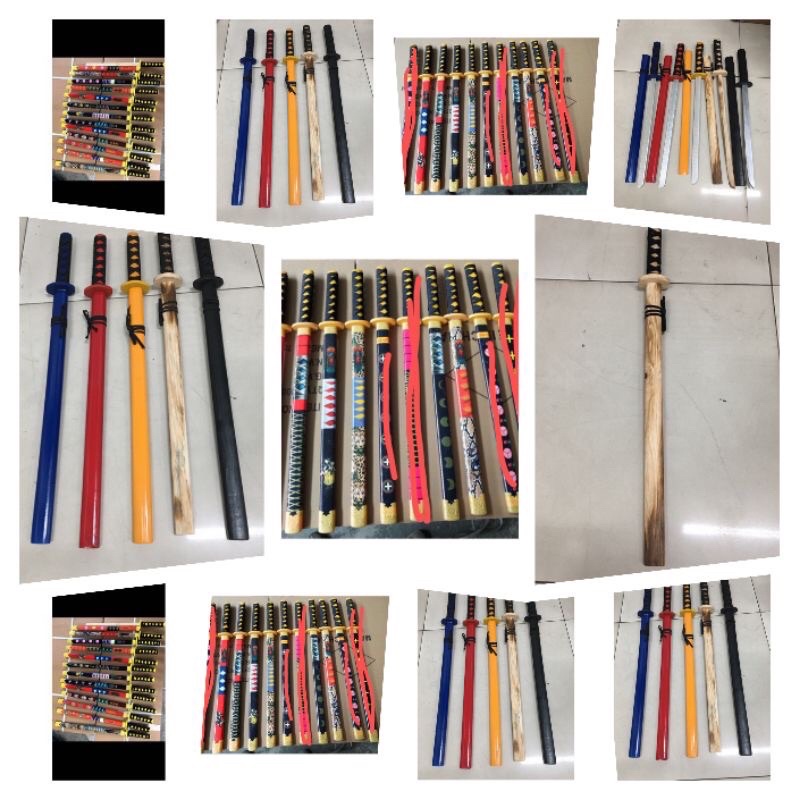 shop : WOODEN Katana Samurai Sword Toy Costume 29 | Shopee Philippines