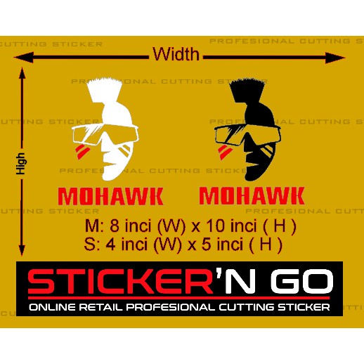 STICKER CUTTING CUSTOM MOHAWK DESIGN | Shopee Philippines
