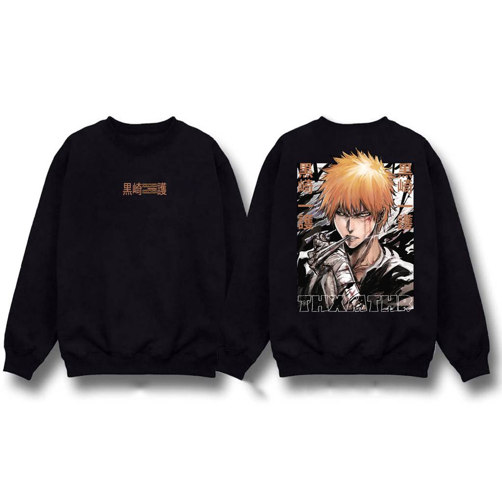 NS2 BLEACH - Kurosaki Ichigo Sweater Long Sleeve Unisex Anime Tops ...