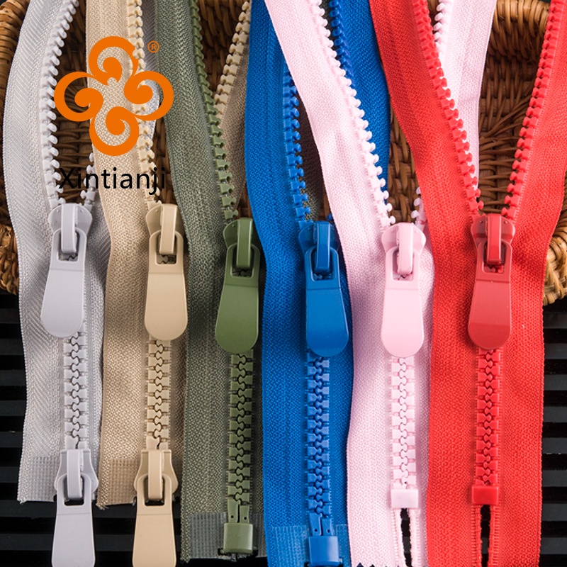 120cm Color Resin Zipper Down Jacket Zipper Double-Headed Long Coat Outer Clothes Bag ...