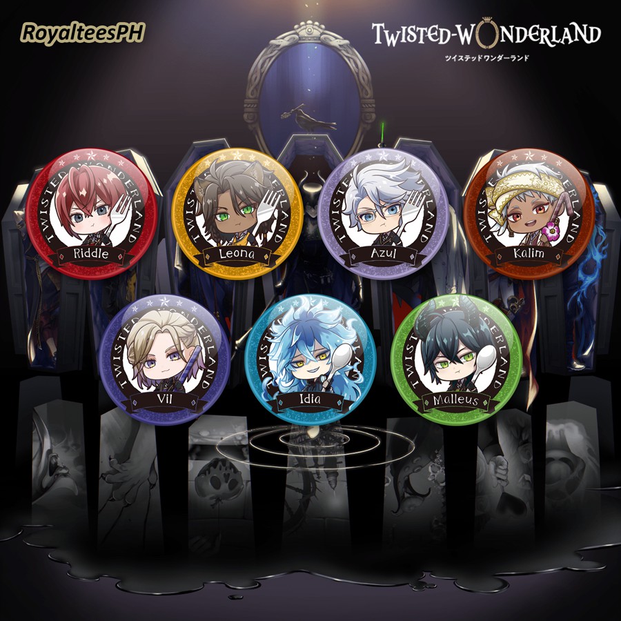 Twisted Wonderland Button Pins Badge Batch 2 Shopee Philippines