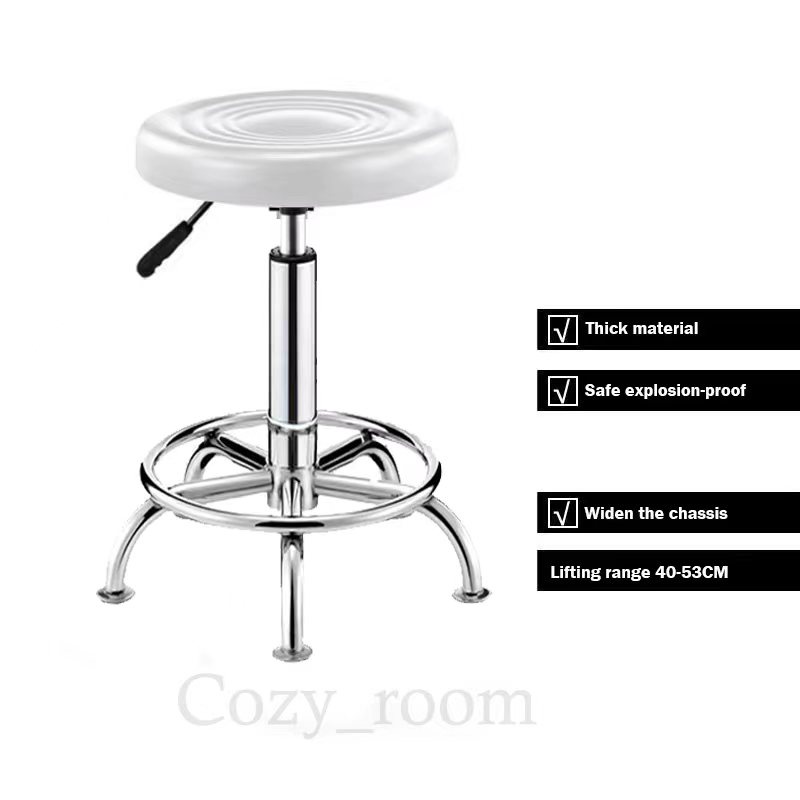 【1 Year Warranty】Hydraulic Stool Chair Round Adjustable Stool For ...