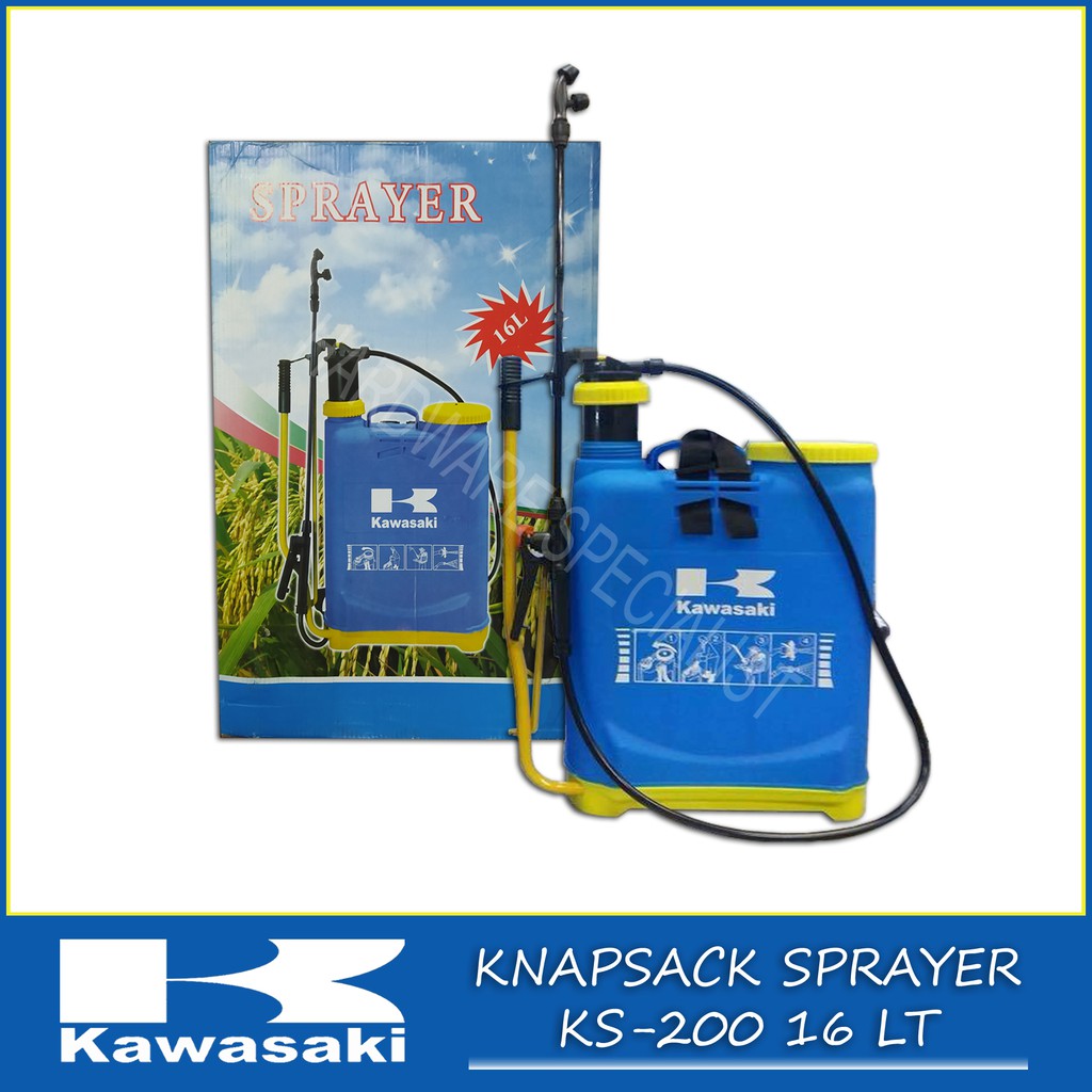 Kawasaki Knapsack Sprayer 16 Liters KS-200 Original Authentic | Shopee ...