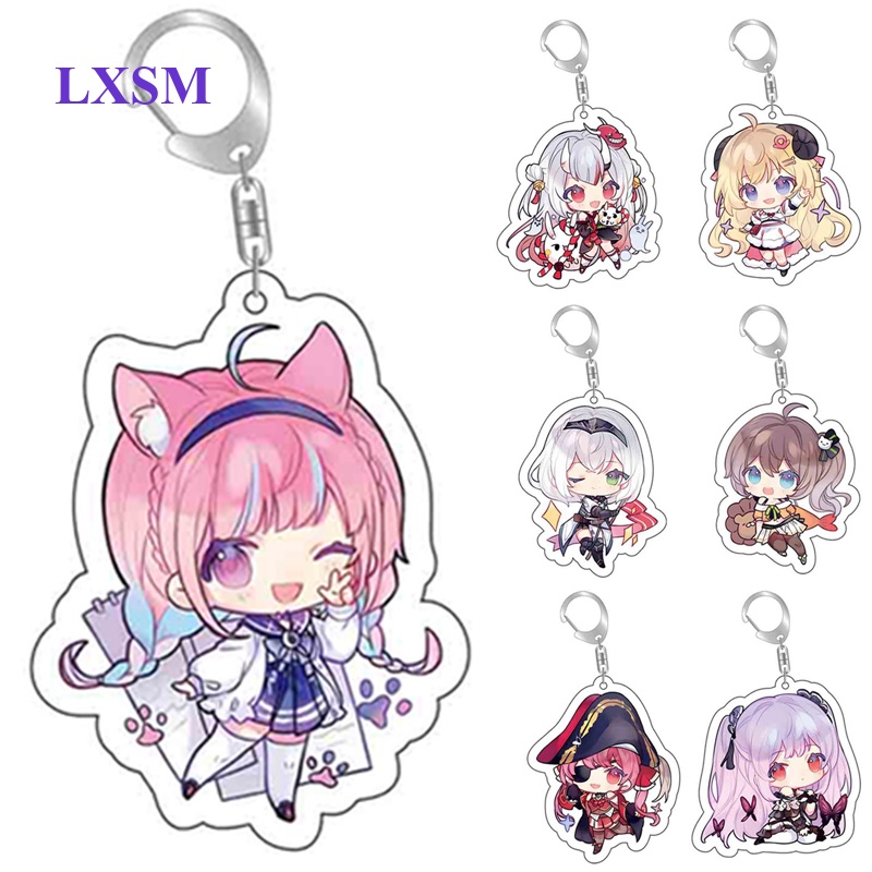 Cute Hololive Vtuber Q Version Figure Keychain Inugami Korone Shirakami ...