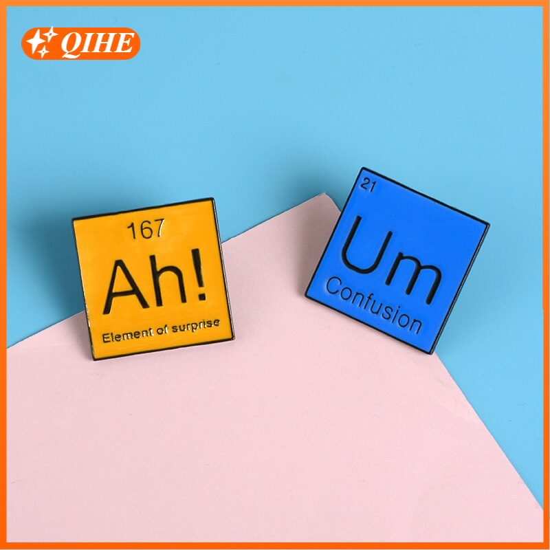 Special Periodic Table Brooch Science Enamel Pins Modal Particle Ah Um ...