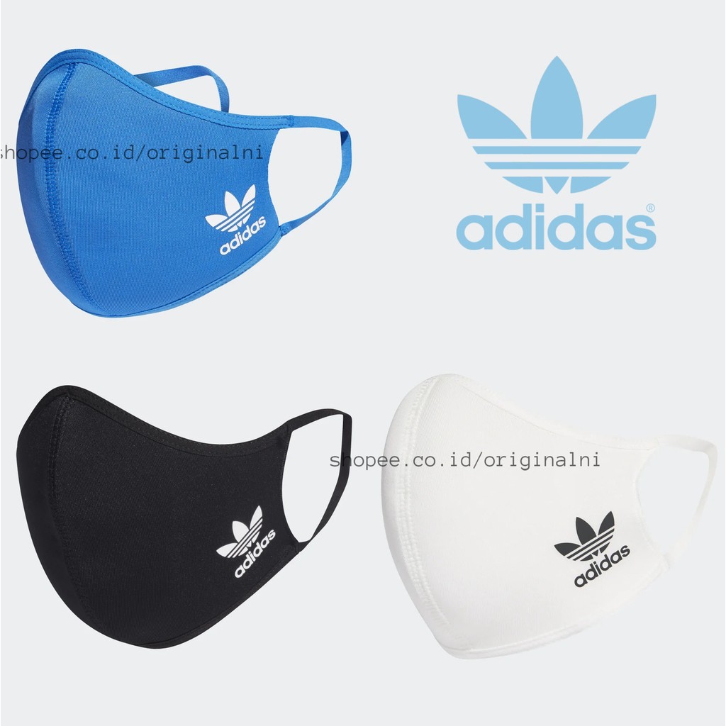 Adidas Mask Original Trefoil Logo - Face Cover Adidas | Shopee Philippines