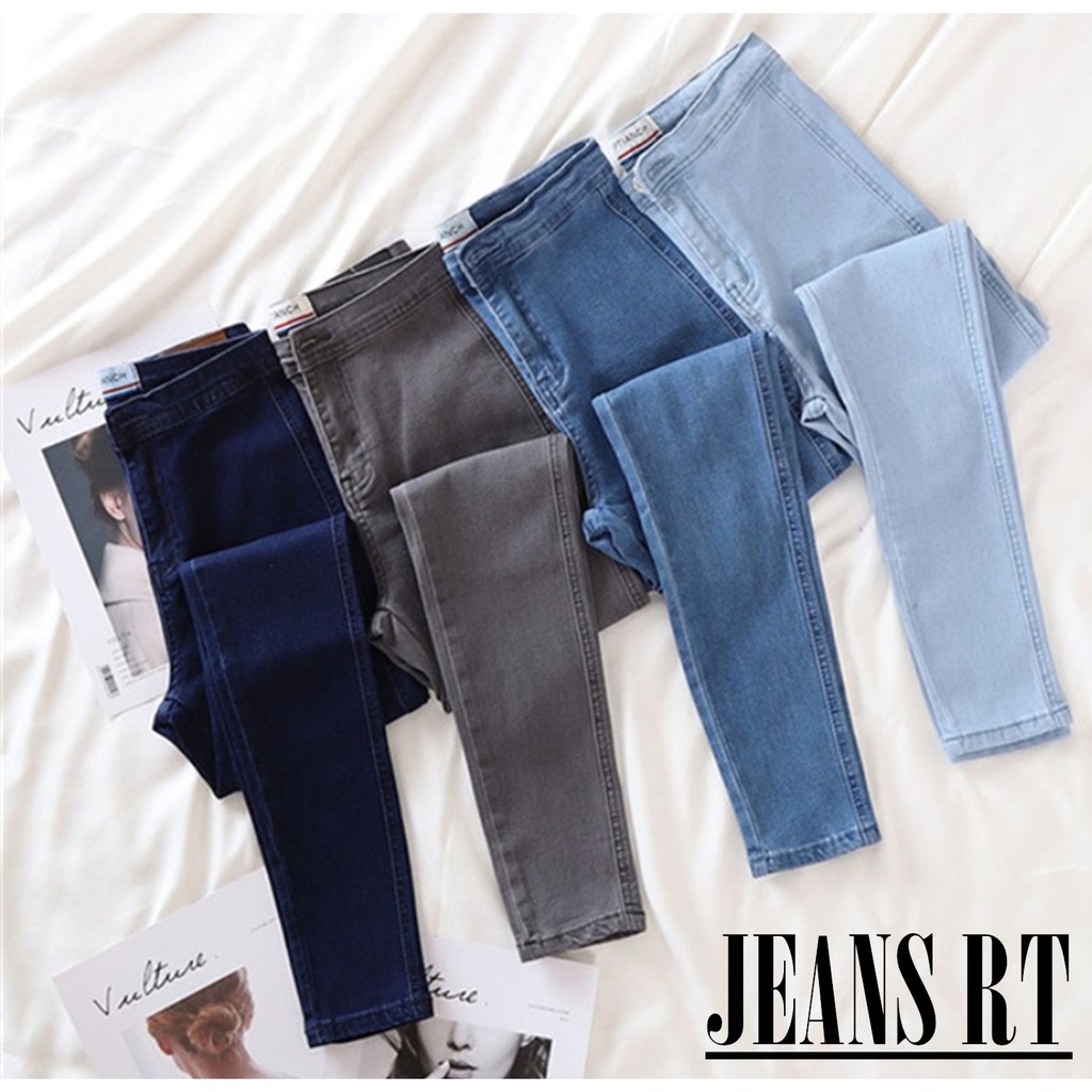 JEANS RT: High-Waist Stretchable Slim-Fit Jeans Tight Hip Design and ...