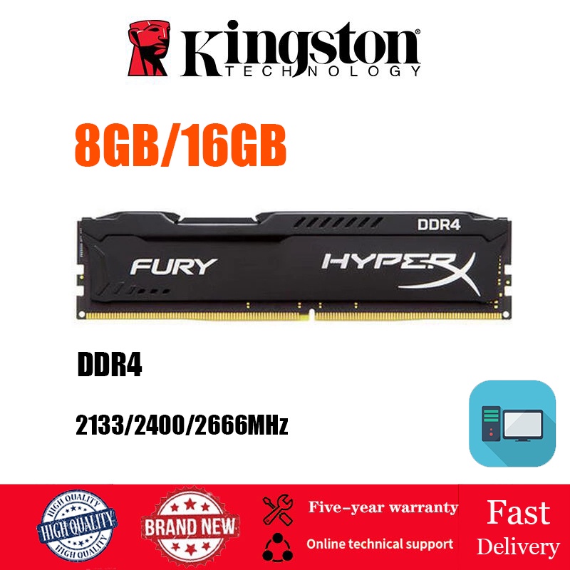 DDR4 RAM 8GB 16GB 2133MHz 2400MHz 2666MHz DIMM RAM for HyperX FURY ...