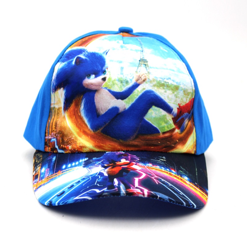 Sonic Kid Sun Hat Hedgehog Sonic Cartoon Children Baseball Cap | Shopee ...
