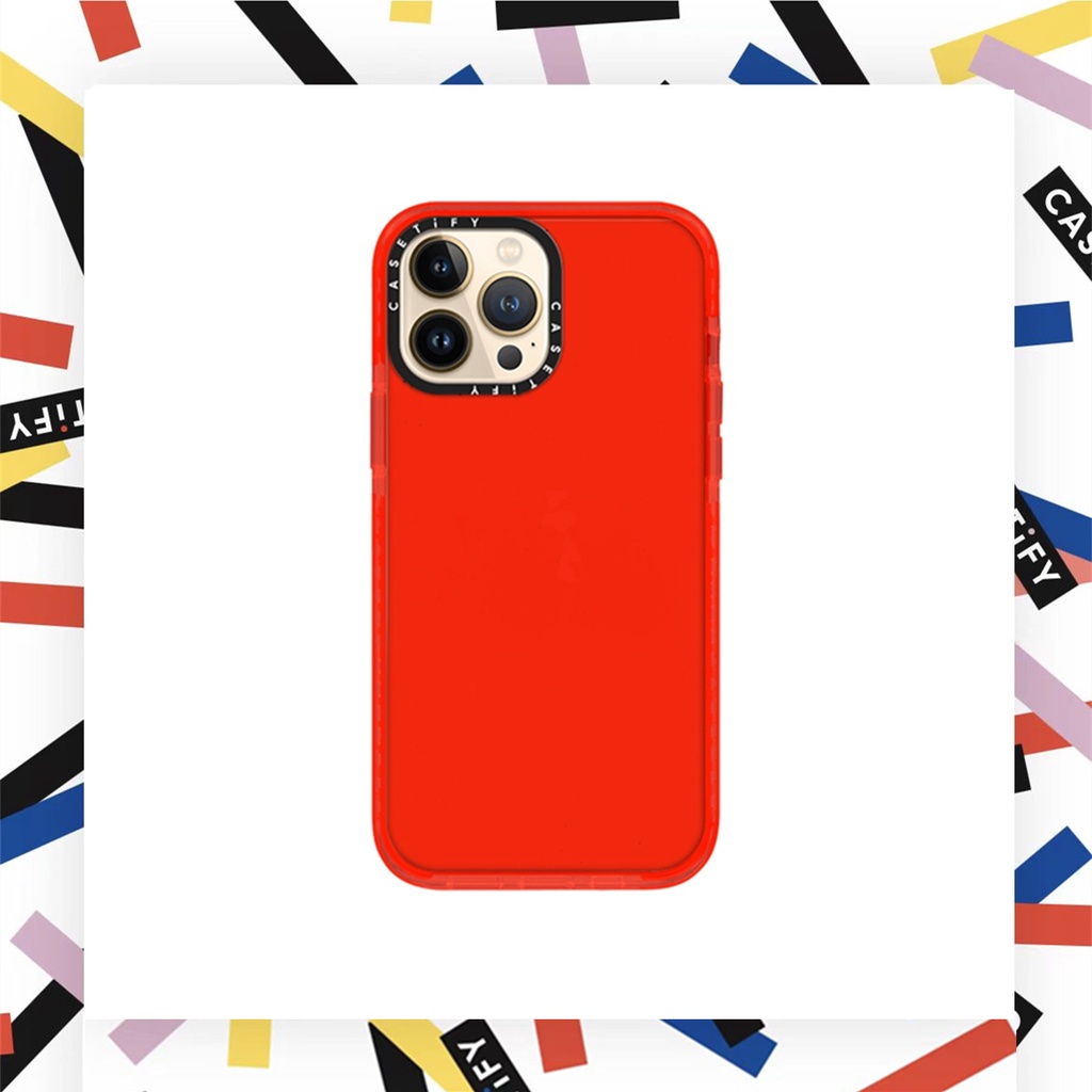 Casetify Simple Basic Sheer Red Soft Silicone TPU Case Cover For iPhone ...