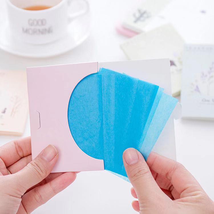 Facial Oil Absorbing Papers Blotting Sheets Shrik Pores Tissues Natural ...