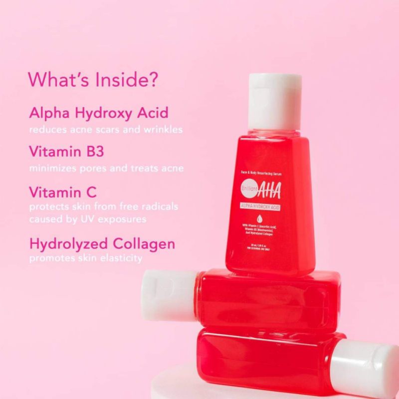 Brilliant AHA Whitening Booster Serum AHA Serum Fast Whitening ...