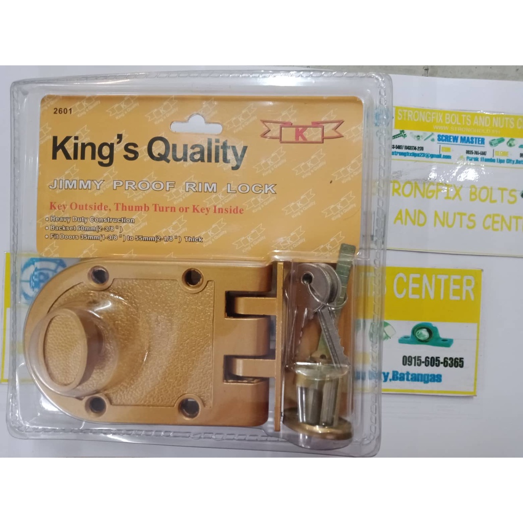 KING'S QUALITY JIMMY PROOF RIM LOCK | Shopee Philippines