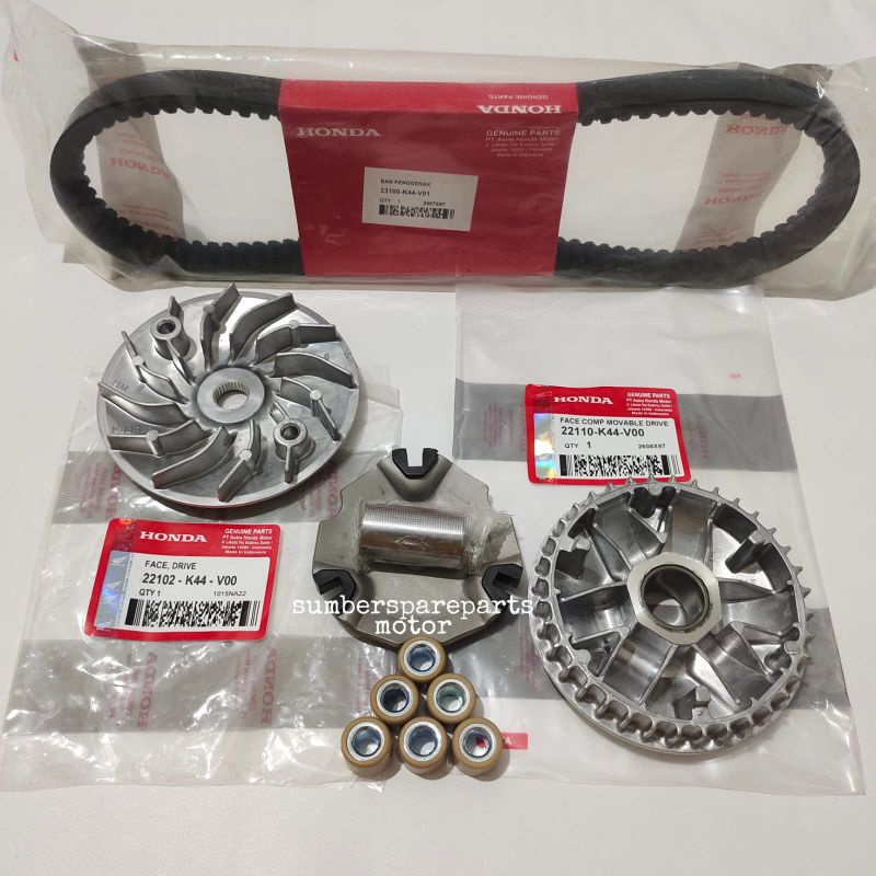 Cvt Van Belt Package+Roller Set Housing+Roller Beat Pop Beat Fi Esp ... Cvt Van Belt Package+Roller Set Housing+Roller Beat Pop Beat Fi Esp ...