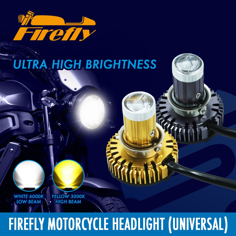 FIREFLY Led Headlight 40W 3500Lm Hight Yellow Low White Hi/Lo Beam ...