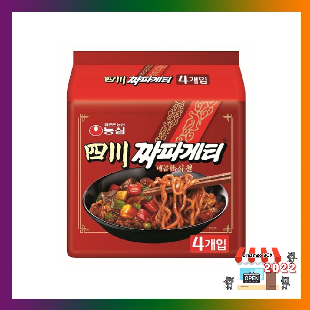 Nongshim Sichuan Jjapaghetti 137g x 4pcs/ Korean Ramen | Shopee Philippines