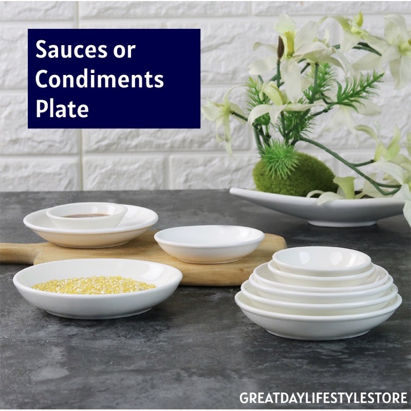 Condiment or Sauce Plate Ceramic | Shopee Philippines