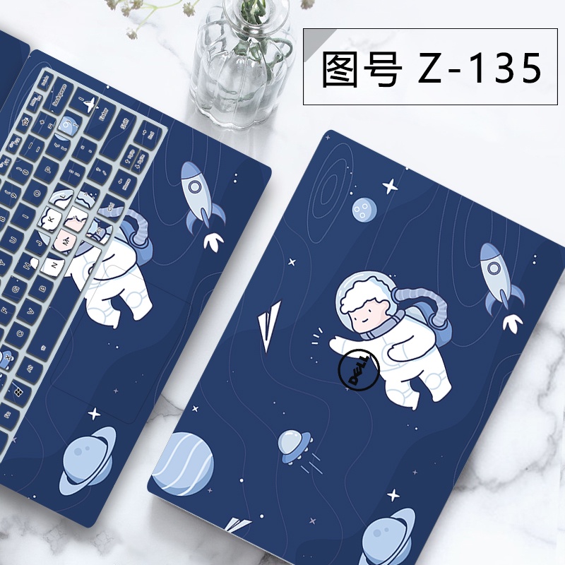 2pcs Cartoon Precut Computer Laptop Notebook Vinyl Skin Sticker for ...