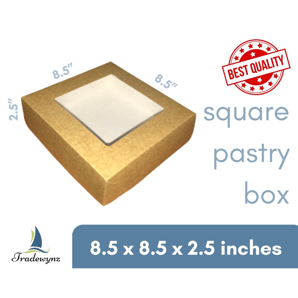 8.5 x 8.5 x 2.5 Inch Box / Made for 8x8x2 Foil Trays / White,Brown ...