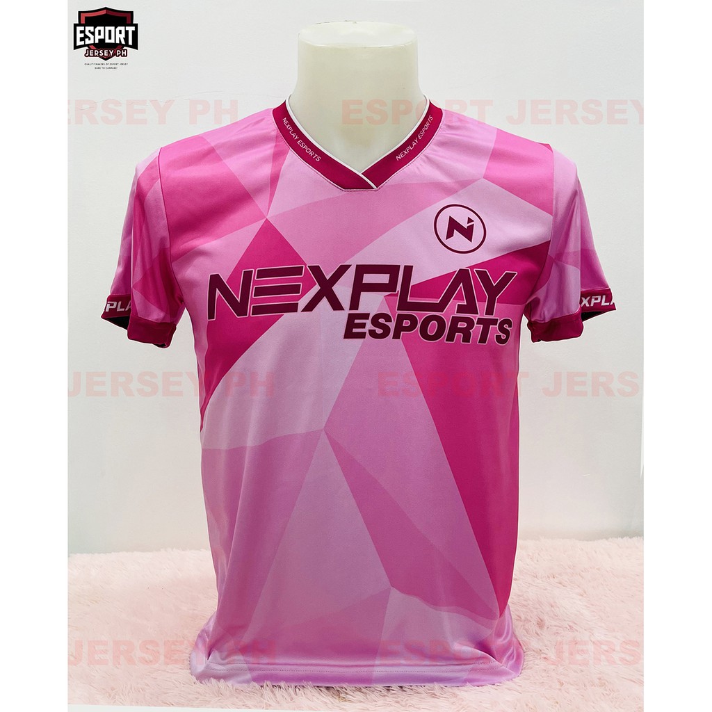 NXP NEXPLAY ESPORT JERSEY PINK PERSONALIZE AND CUSTOMIZE MOBILE LEGENDS ...