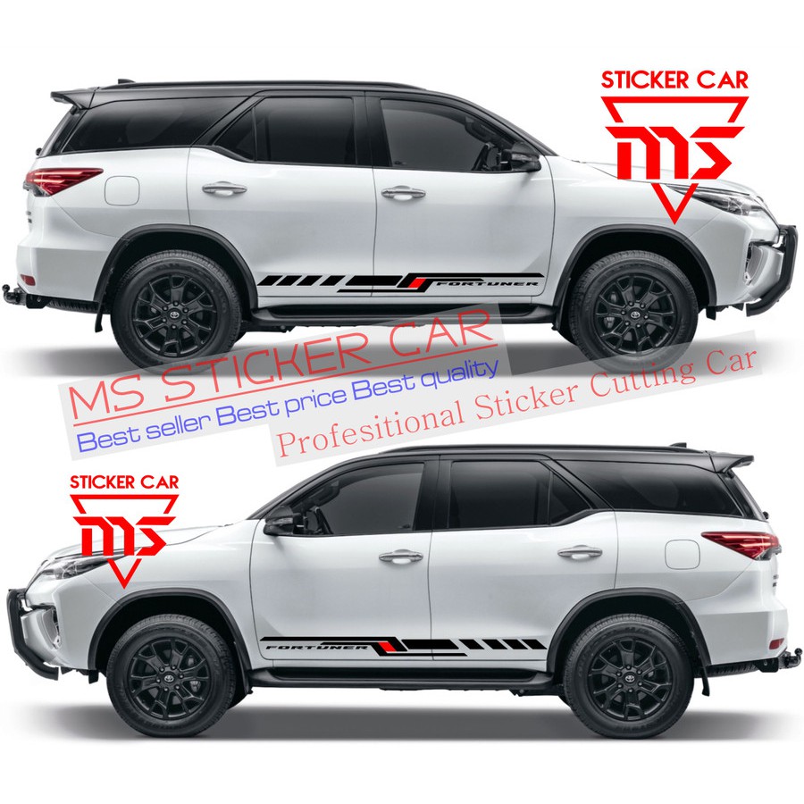 Fortuner sticker cutting toyota Fortuner list minimalist body sticker ...