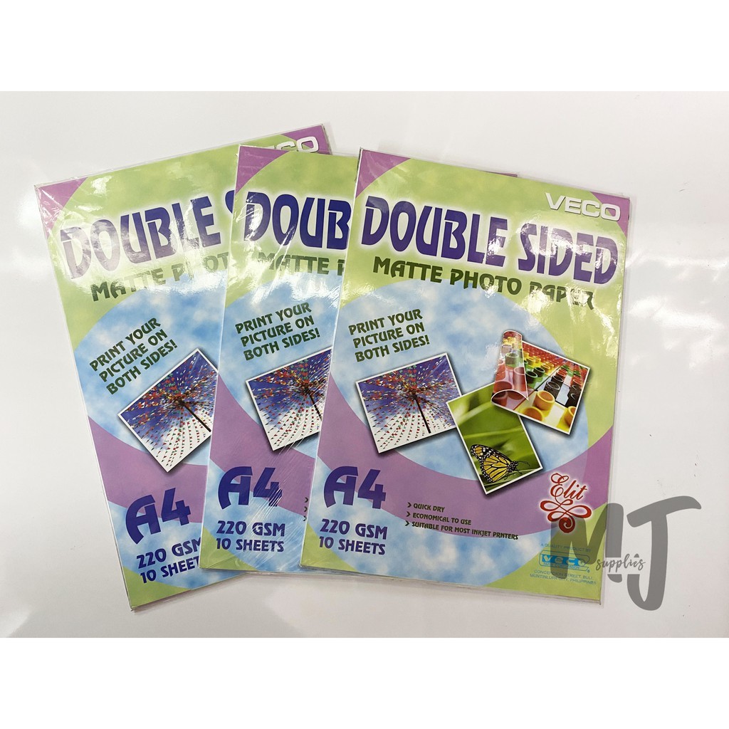 Veco Double Sided Matte Photo Paper A4 | Shopee Philippines