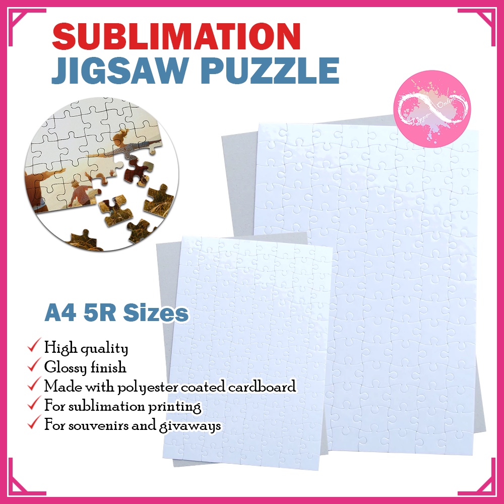 Blank Sublimation Puzzle A4 5R Size Jigsaw Puzzle DIY Design for ...