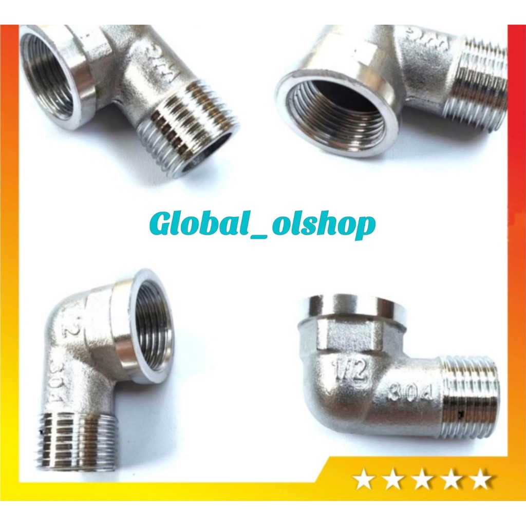 Sus 304 Stainless Water Faucet Connection - Keni Drat Inside Out 1/2 ...