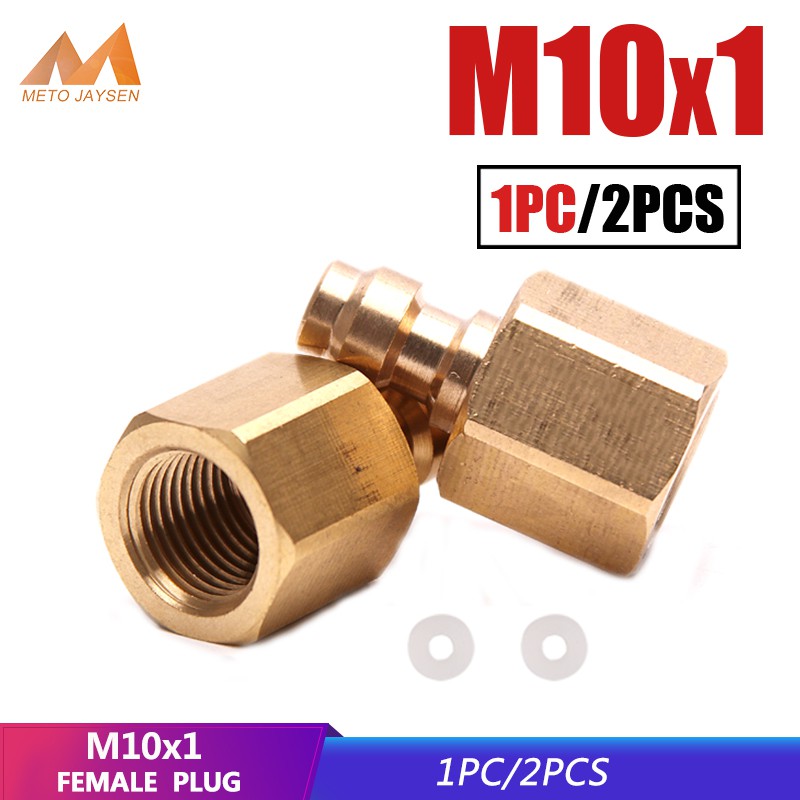 M10x1 8MM Female Plug Socket PCP Copper Quick Coupler Connector ...