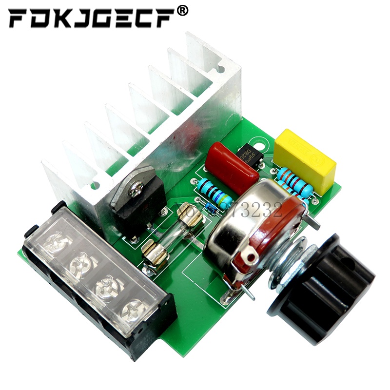 4000W AC 110V-220V SCR Adjustable Motor Speed Controller Control ...