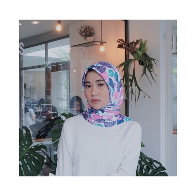 White Scale, Blue Scale Hijab | Shopee Philippines