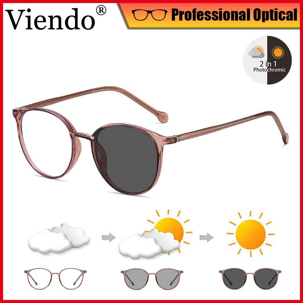 Viendo Anti Radiation Photochromic Eye Graded Glasses For Women Men ...