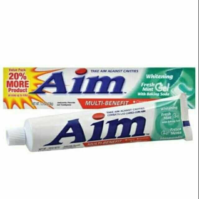 Aim Whitening Toothpaste with baking soda | Shopee Philippines