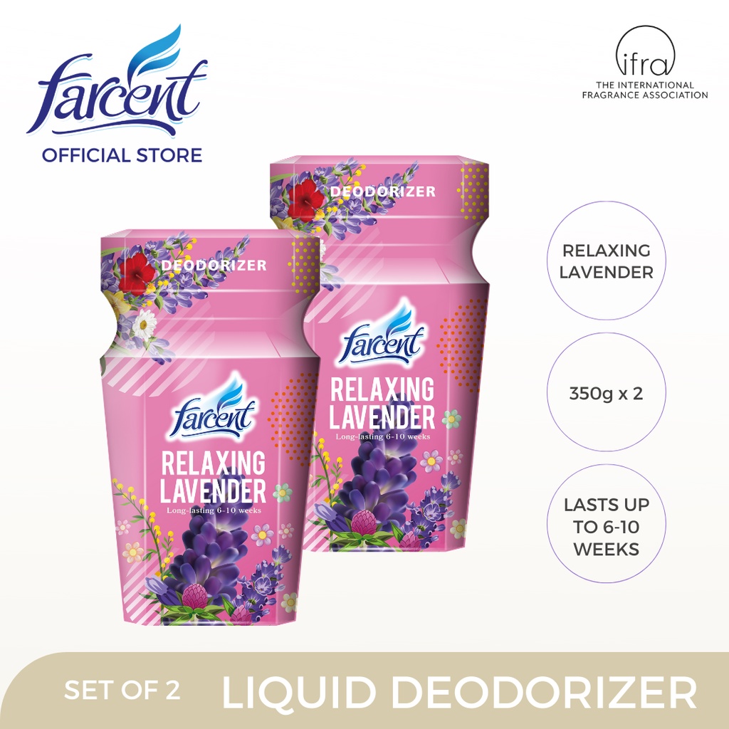 Farcent Liquid Deodorizer - Lavender Set of 2 (350ml each) | Shopee Philippines