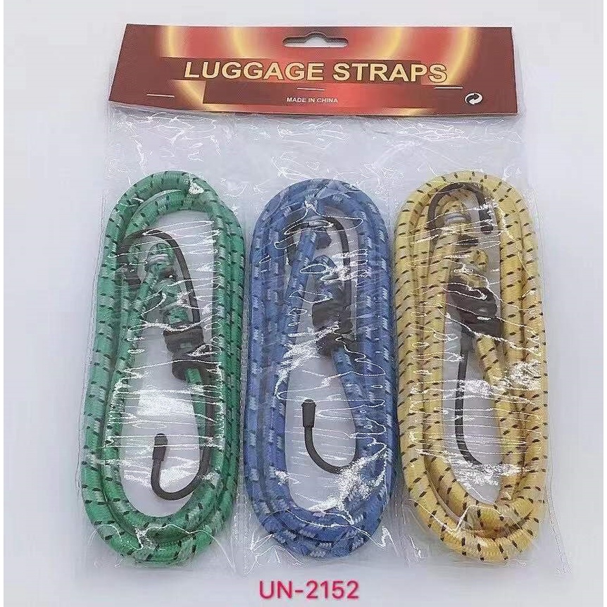 1 pack of 3pcs 1.5m elastic rope hook bicycle rope tethered luggage ...